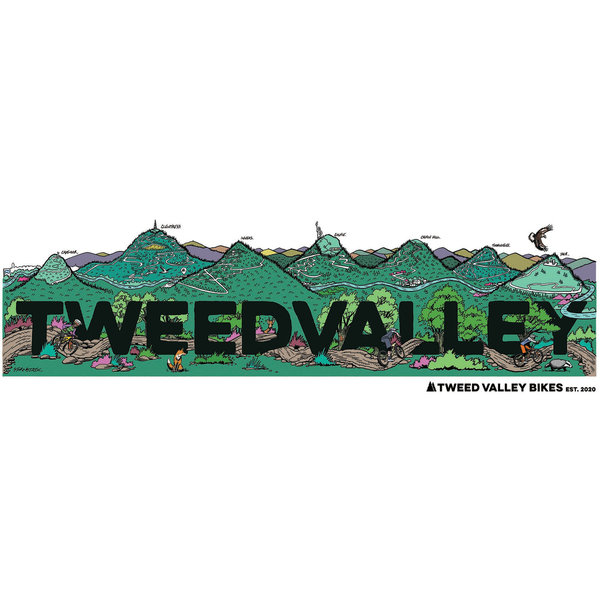 Tweed Valley Seven Hills Sticker – Tweed Valley Bikes