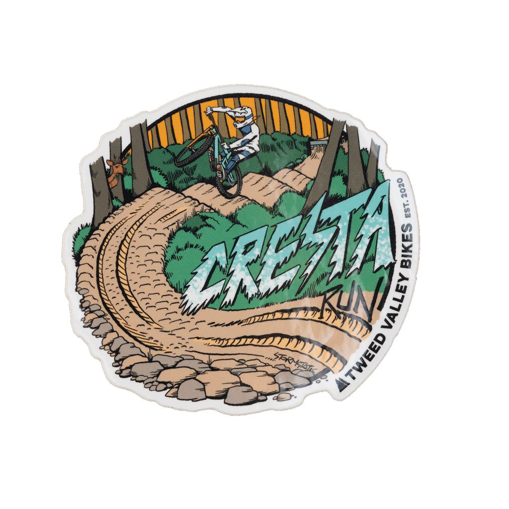 Tweed Valley Bikes Cresta Run Trail Series Sticker